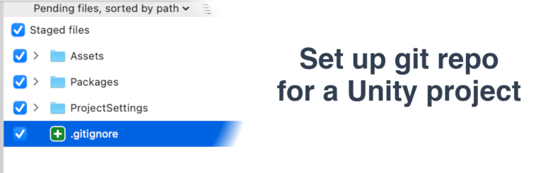 How to set up a git repository for a Unity project? - Patryk Galach