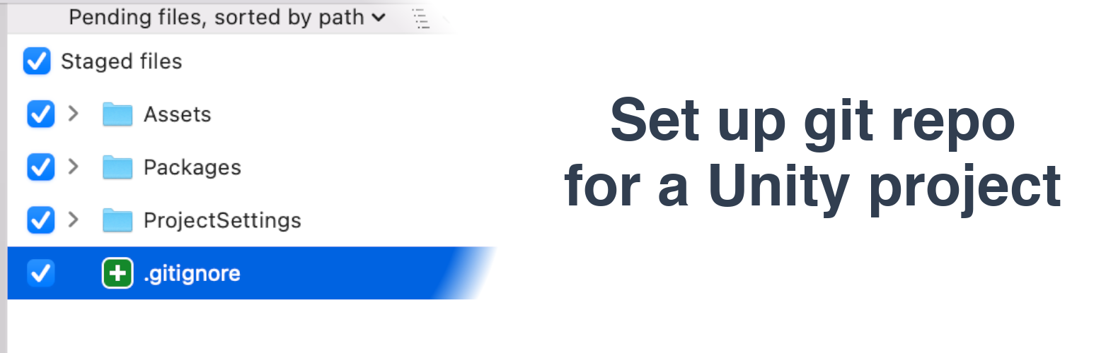 How to set up a git repository for a Unity project? - Patryk Galach